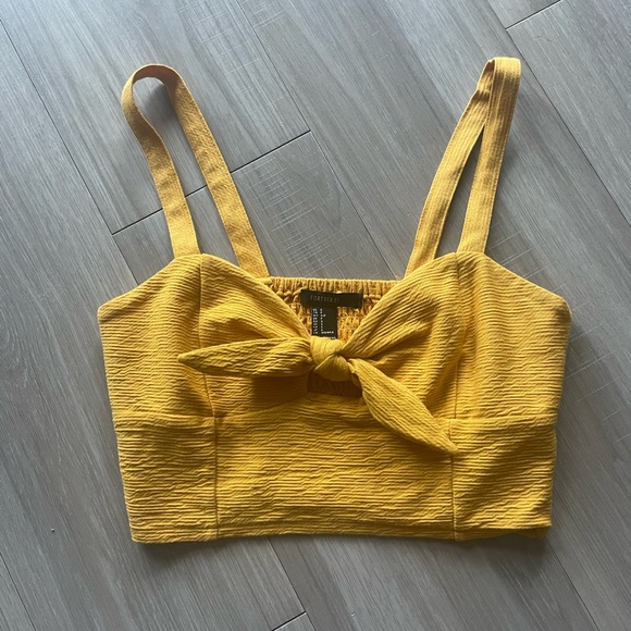 Forever 21 | Tops | Small Yellow Crop Top | Poshmark